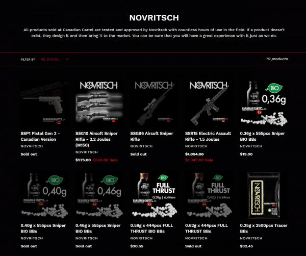 Retailers - Novritsch | Airsoft